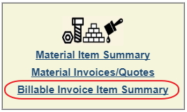 Billable Invoice Item Entry